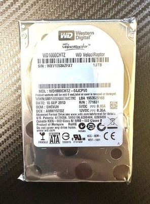 Western Digital Velociraptor 1TB, Internal, 10000 RPM, 2.5 inch ...