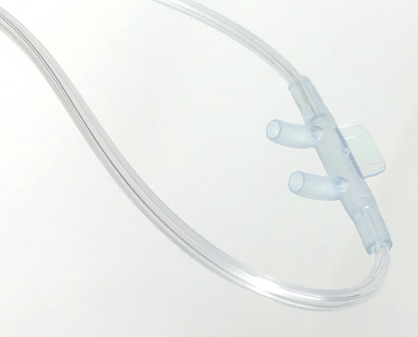 React Curved Lip Tab Nasal Cannula w/ 7 Foot Oxygen Supply Tubing (50 ...