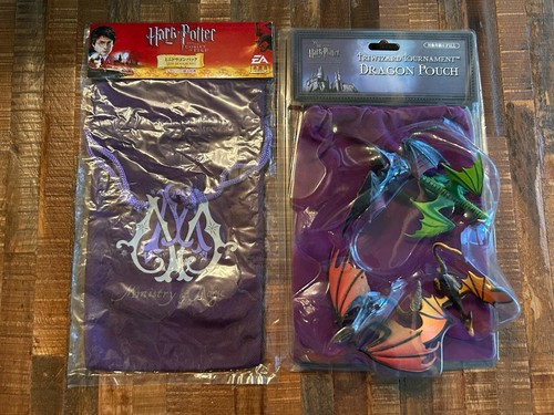 RARE Triwizard Tournament Dragon Pouch NIP + Ministry of Magic Pouch ...