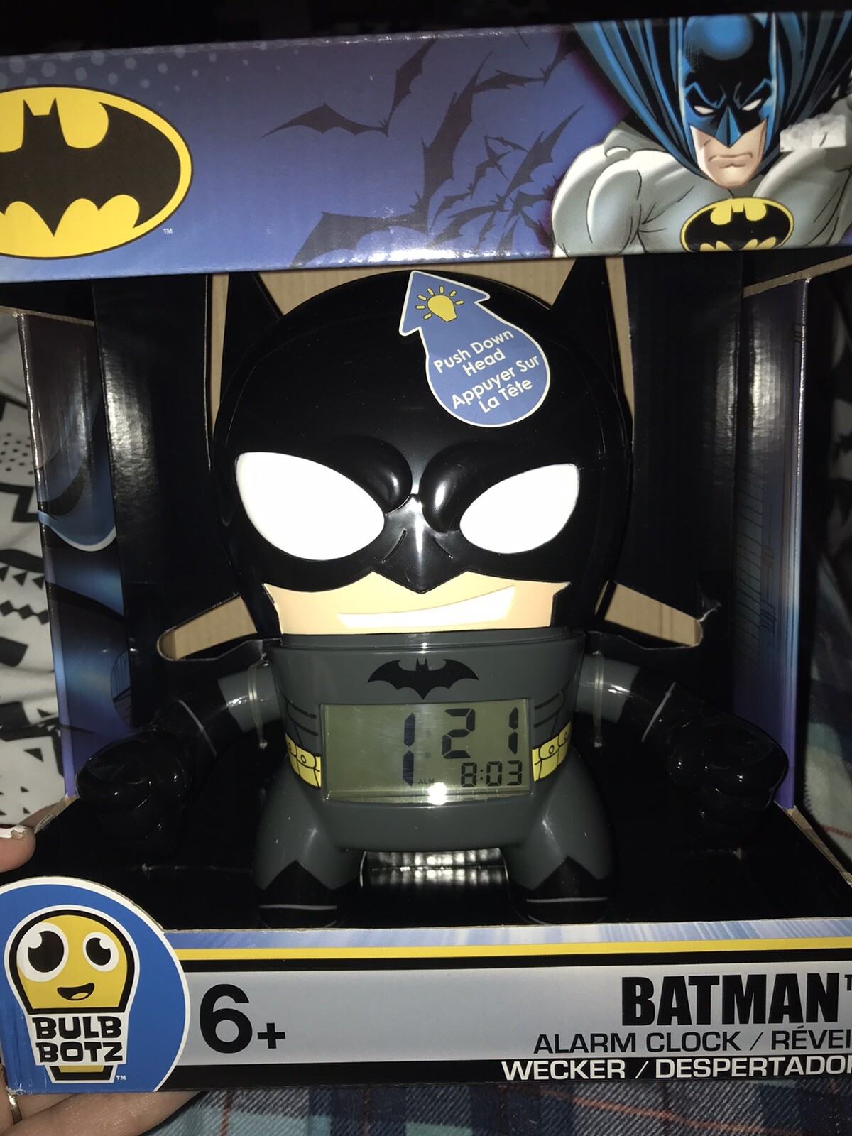 Bulb Botz Lighted Batman Alarm Clock Night Light Battery Powered | eBay