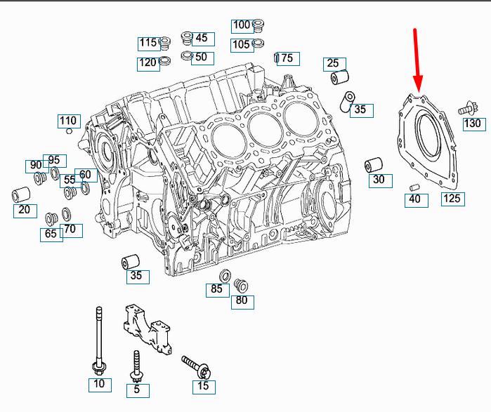 MERCEDES-BENZ VITO Bus W639 Motoröldichtung und -abdeckung A6420100214 ...