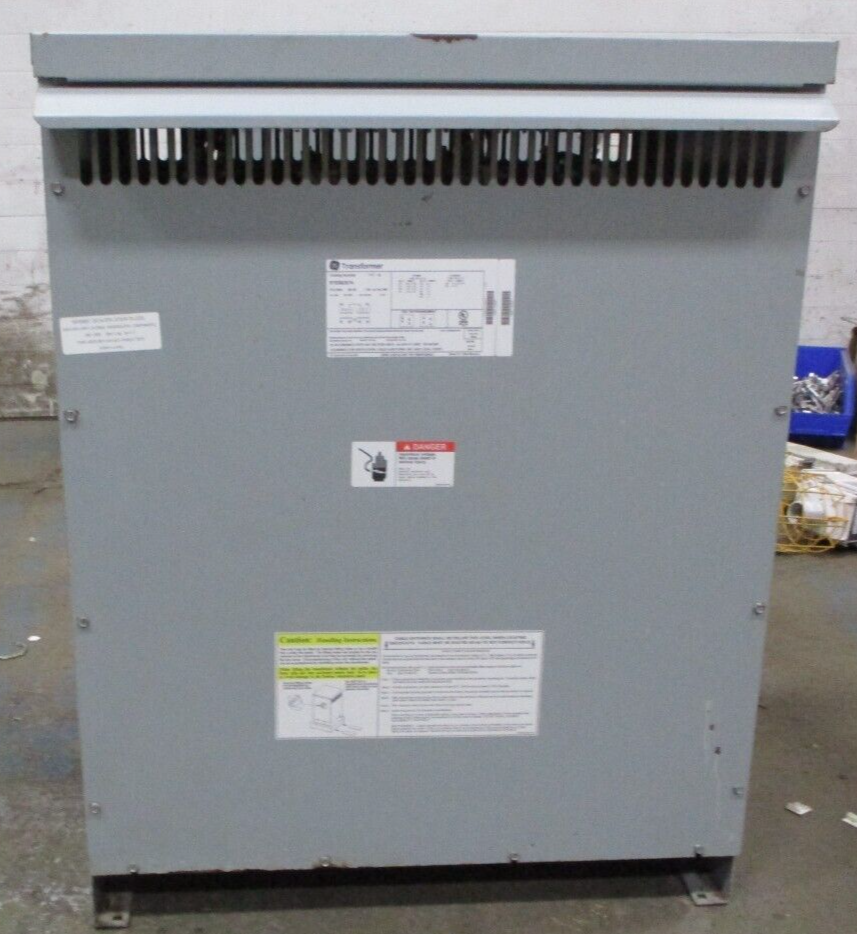 GE 9T83B2674 Transformer 75.0 KVA 1 Phase 217-493 PRI 120/240 2ND VAC ...