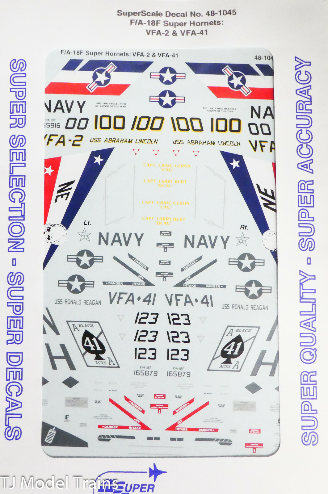 Microscale Decal #MS48-1045 F/A-18F Super Hornets: VFA-2 & VFA-41 ...
