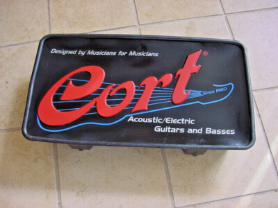 VINTAGE CORT GUITAR DEALER SIGN ILLUMINATED TED ART 60S ADVERTISING ...