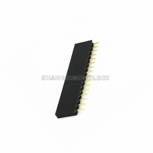 50PCS 16 Pin Single Row Female Straight Header Strip 2.54mm Pitch NEW ...