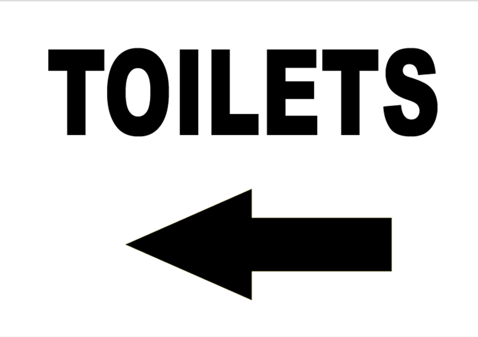 ARROW TOILET SIGNS A4 A3 A2 CORREX SIGN BOARD outdoor event festival ...