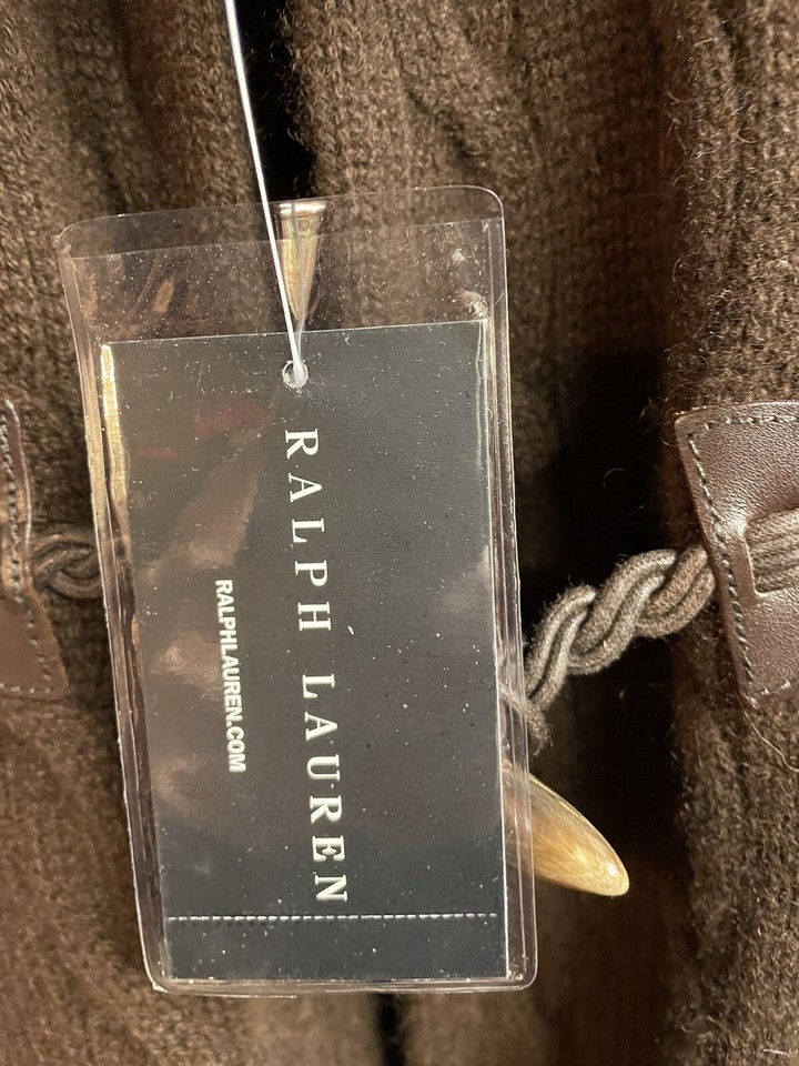 NWT RALPH LAUREN BLACK LABEL Large Cashmere Cardigan Sweater Duster ...