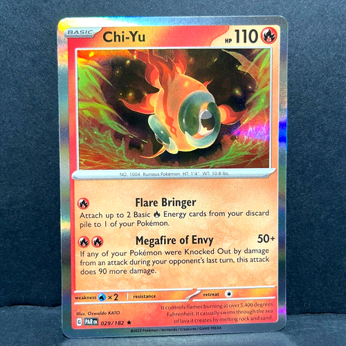 2023 POKEMON PARADOX RIFT CHI-YU 029/182 HOLO (RARE) | eBay