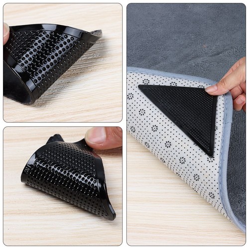 Rug Tape Mat Grippers Non Slip Reusable Antiskid Sticker Carpet Anti ...