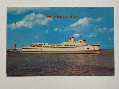 The Princess Anne Ferry Vintage Postcard 1962 Posted Ephemera | eBay