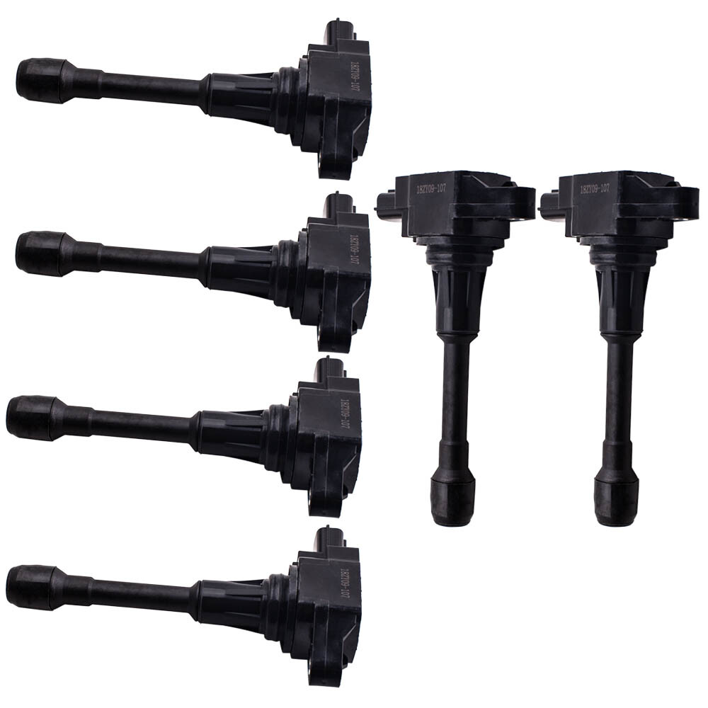 6pcs Ignition Coil Pack for Nissan 370Z 3.7L V6 2009-2016 22448EY00A UF ...