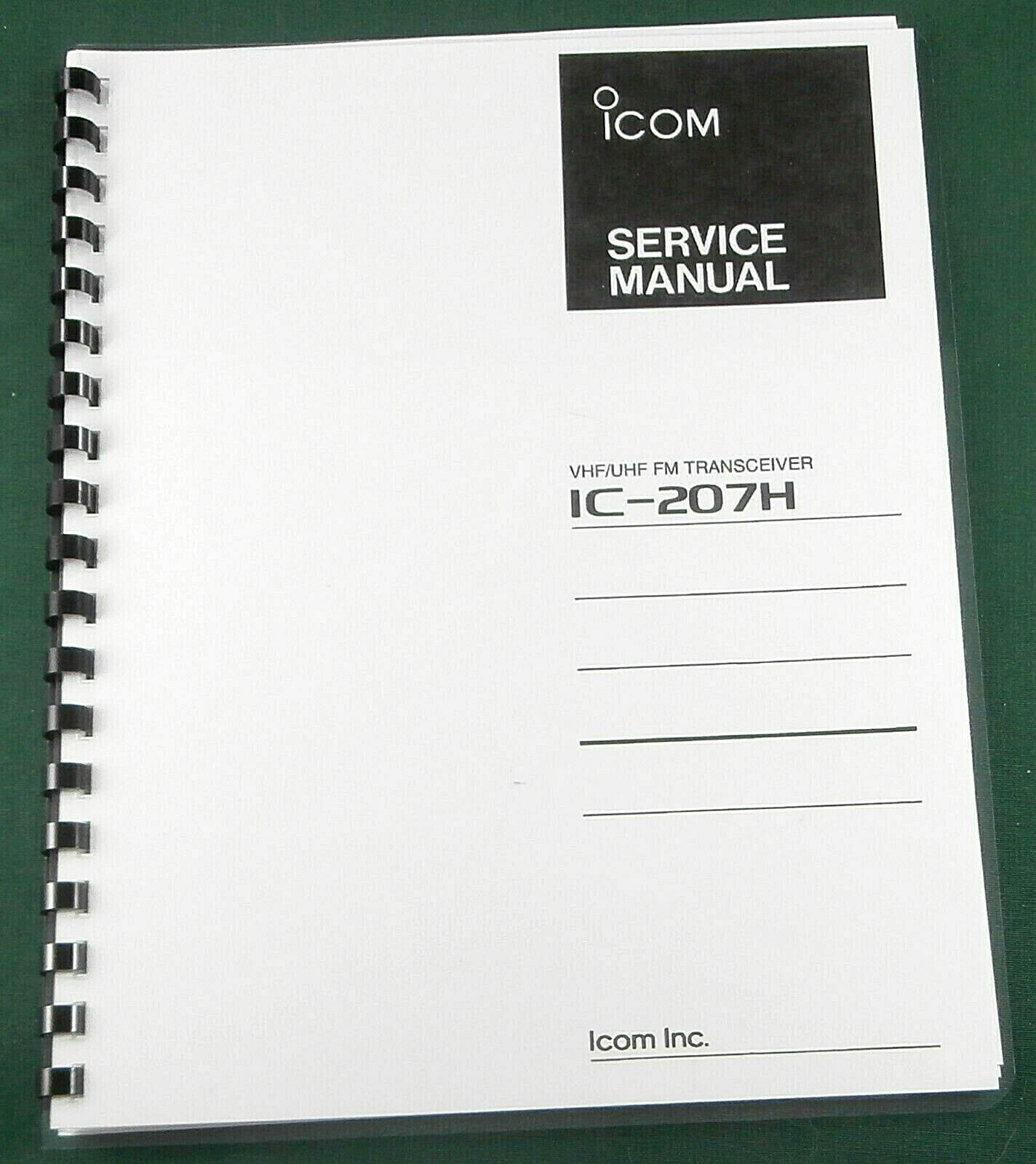 Icom IC-207H Service Manual: w/11"X32" Schematic, Protective Covers | eBay