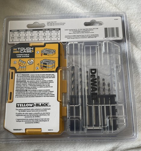DeWALT DWA1181 135-Degree Split Point Black and Gold Coated Drill Bit ...