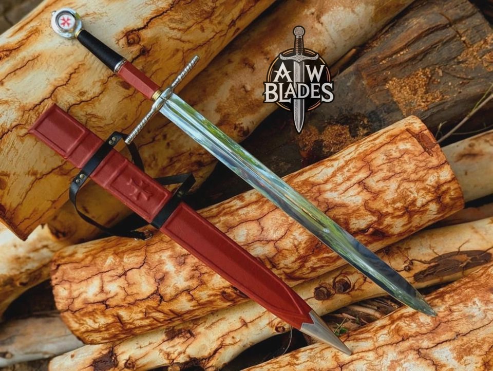 Hand Forged High Carbon Steel Knight's Templar Crusader Medieval Sword ...