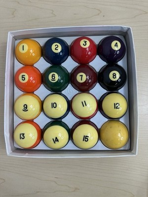 Aramith Belgian Billiard Balls Standard Pool Balls Complete Set Used | eBay