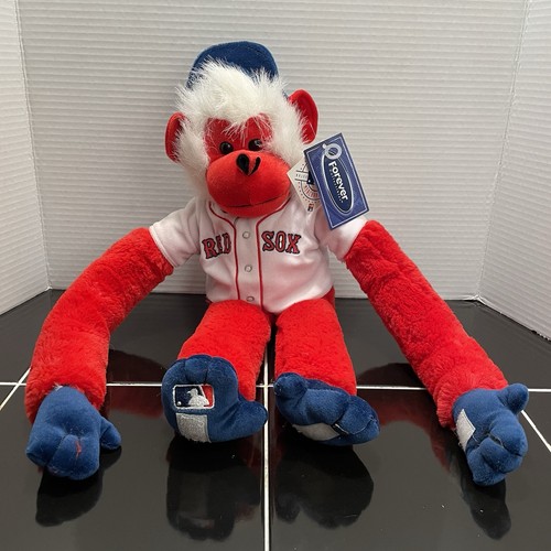 New MLB Boston Red Sox Rally Monkey Forever Plush Toy Hugger Baseball ...