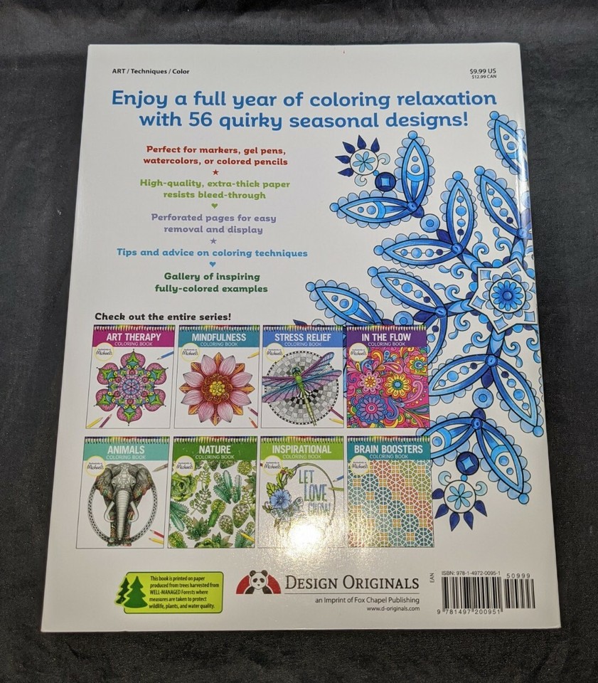 Four Seasons Adult Coloring Book Michael's exclusive by Design ...