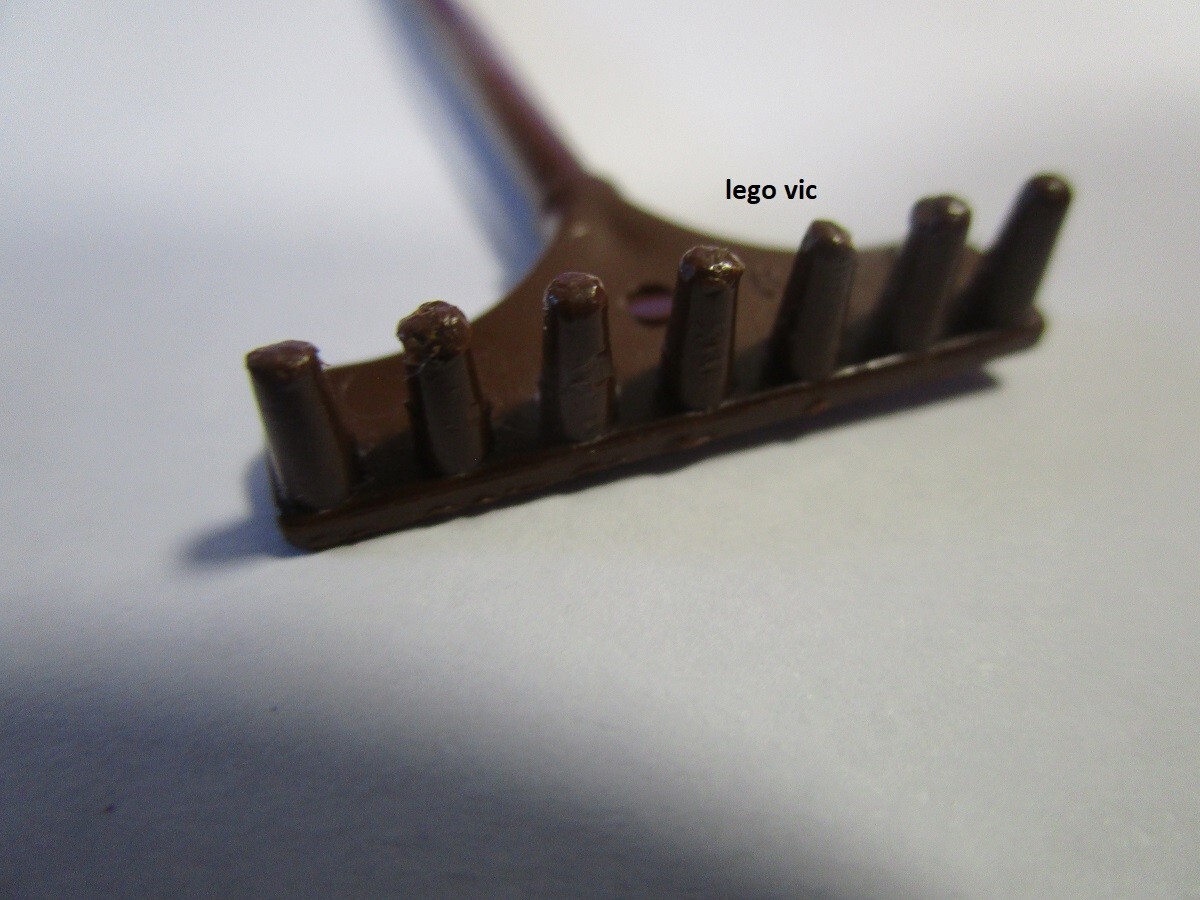 Lego 4324 Fabuland Utensil Rake Brown Rateau Brun 3654 3715 3672 3678 ...