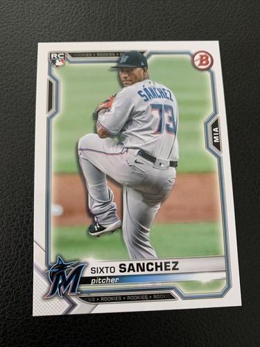 Sixto Sanchez 2021 Bowman Paper Rookie Card #13 Miami Marlins | eBay