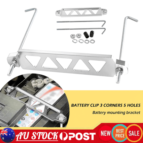 22CM Car Battery Holder Tie Down Clamp Kit Battery Hold Down Bracket ...
