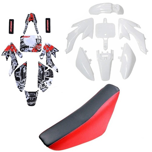 Plastics Graphics Sticker Seat For CRF50 XR50 Style 110 125cc Pit Bike ...