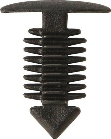 50 x Fir Tree Push Trunk Lining Retainer Trim Clips 7mm Hole Black ...