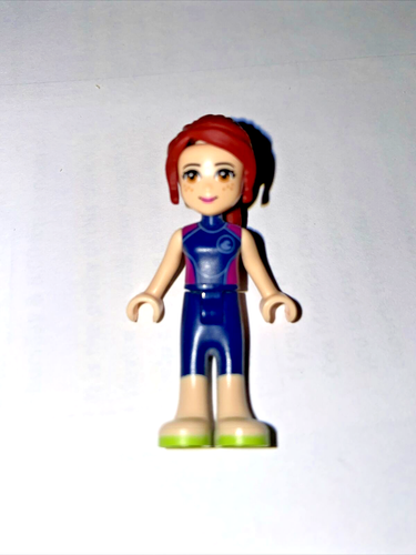 Lego Friends Mia minifigure in a blue wet suit | eBay