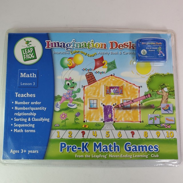 LeapFrog Imagination Desk Pre K Math Games Lesson 3 Number Sequencing ...