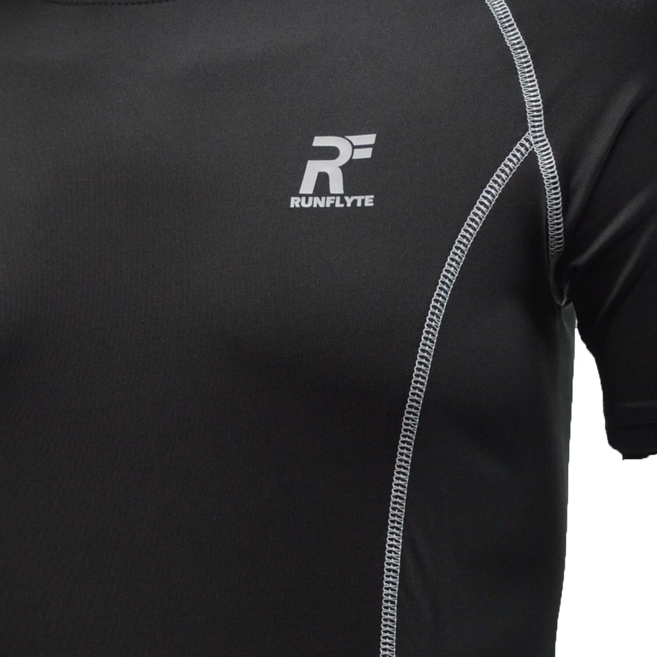 RunFlyte Men's Flyte Compression Short Sleeve Tshirt Running Base Layer ...