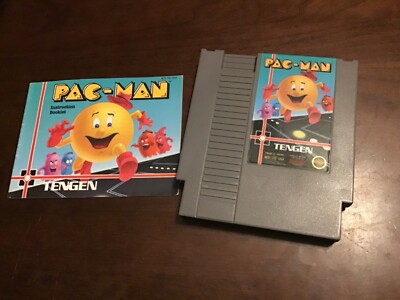 Pac-Man Gray Cart with Manual Nintendo NES Authentic Tested | eBay