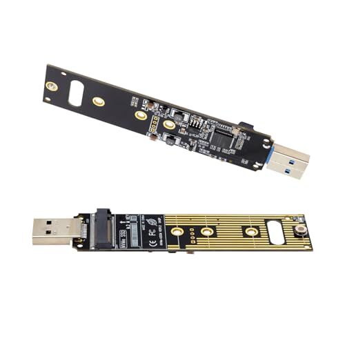 M.2 to USB Adapter 10 Gbps Converter Reader M Key Compatible with M.2 ...