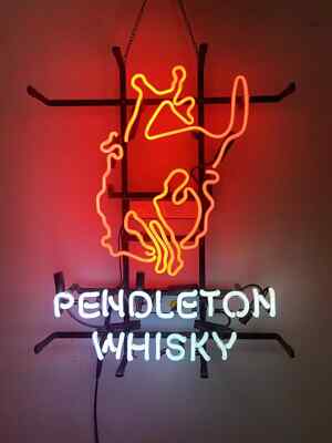 Pendleton Whisky 20"x16" Neon Sign Light Lamp Bar Garage Room Gift ...