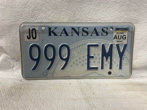 2020 Kansas License Plate ~ 999 ~ Triple 9 | eBay