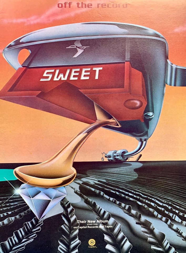 SWEET 1977 original POSTER ADVERT OFF THE RECORD Brian Connolly GLAM | eBay