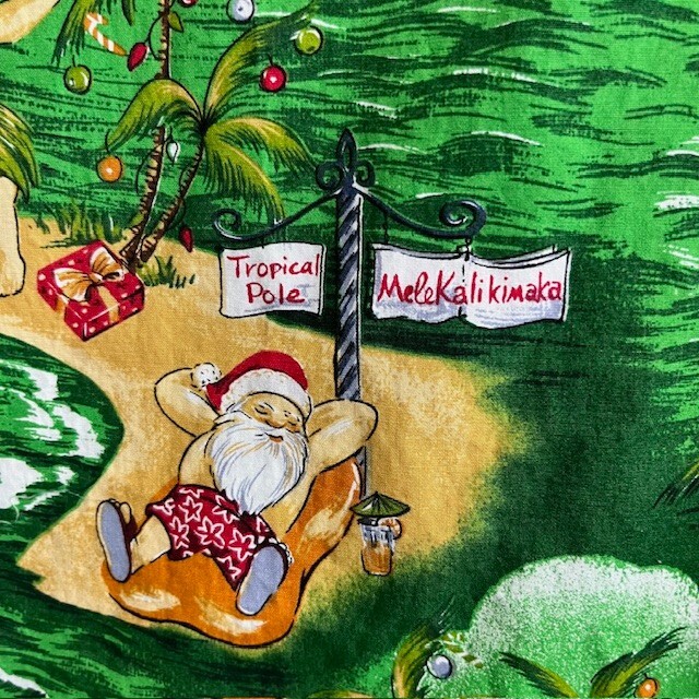 Vtg Aloha Republic Hawaiian Santa Ukulele Christmas Shirt Sz 2XL Made ...