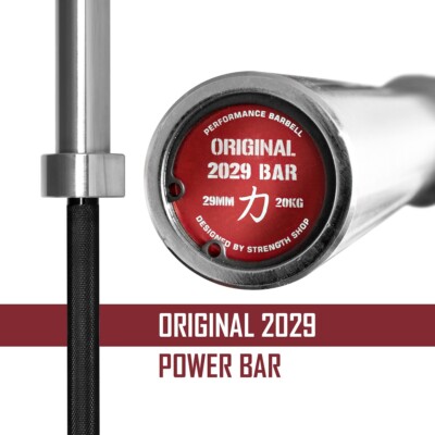 Strength Shop Original 2029 Power Bar - Black E-Coat (Powerlifting ...