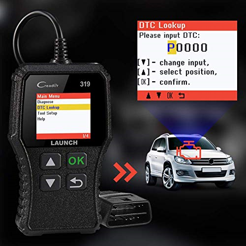 LAUNCH OBD2 Scanner CR319 Code ReaderUniversal Automotive Engine Light ...