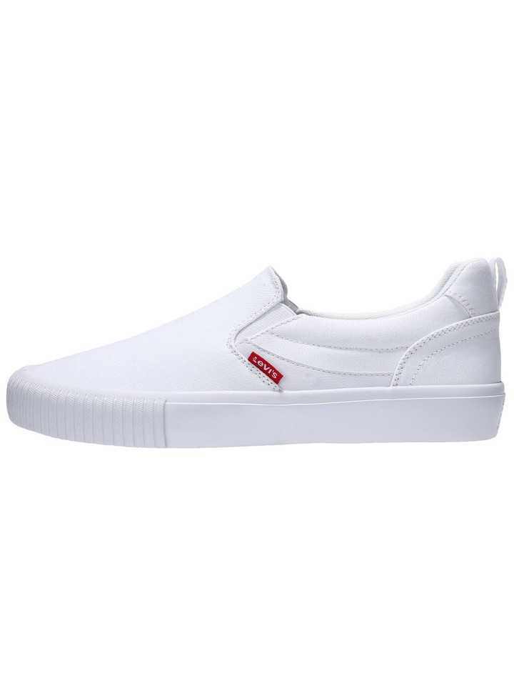 LEVI'S Mens White Heel Pull-Tab Heel Lance Toe Platform Slip On ...