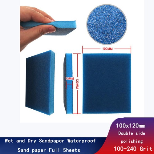 100x120mm Wet and Dry Sandpaper Waterproof Sand paper Full Sheets Grit ...