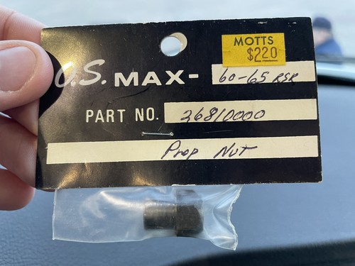 OS Max 60 RSR - 65 RSR Prop Nut RC Engine Part # 26810000 Proller ...