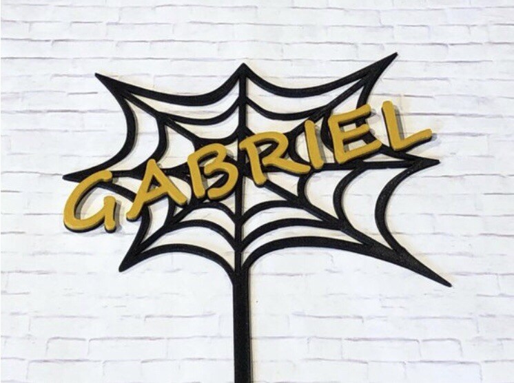 Spiderman Personalized Cake Topper Marvel Spiderman Web Cake Topper | eBay