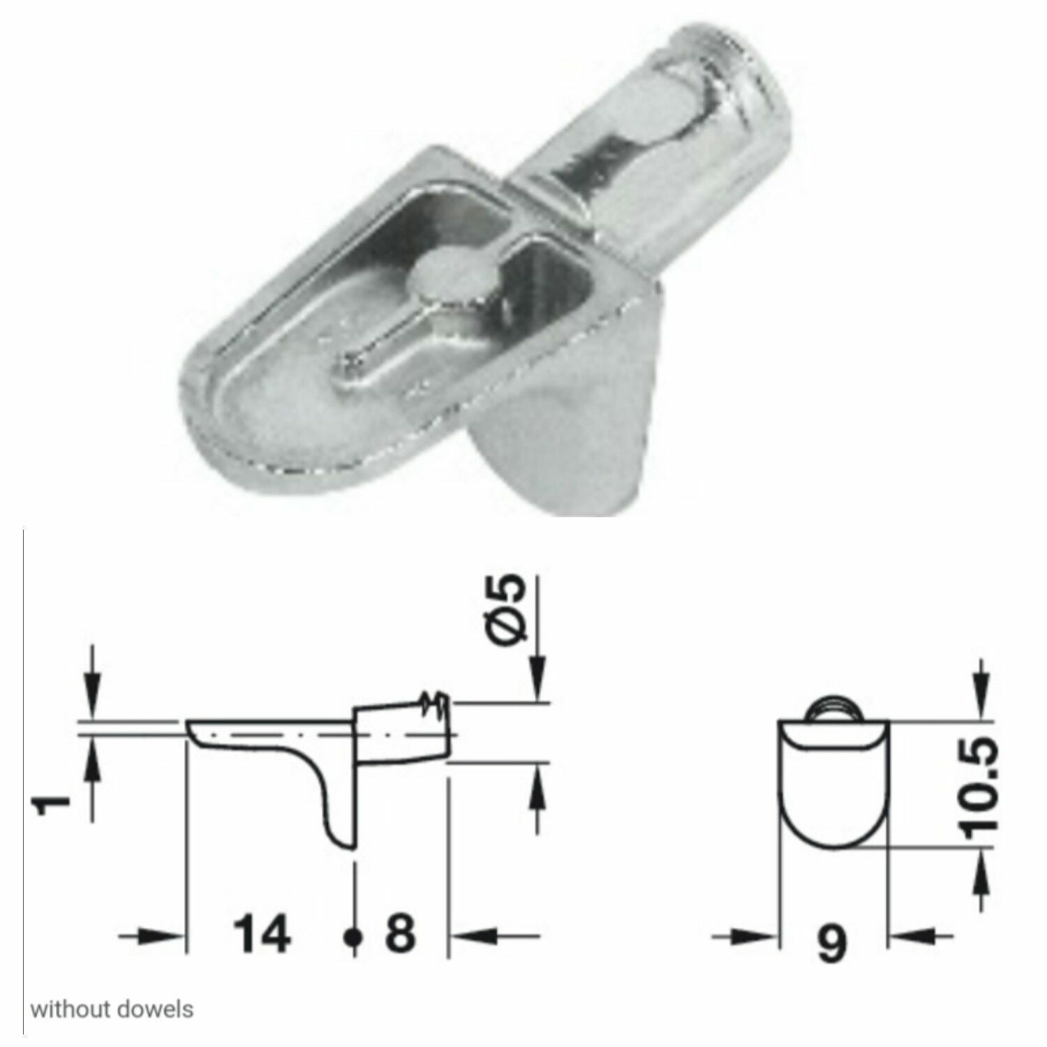 12 SHELF SUPPORTS PLUGS PINS PEGS PUSH 4,5,6,7MM METAL PLASTIC CABINETS ...