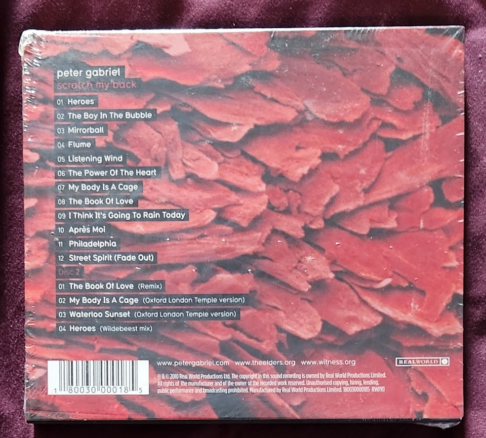 Peter Gabriel - Scratch My Back - CD - Special Edition - UK - Sealed ...