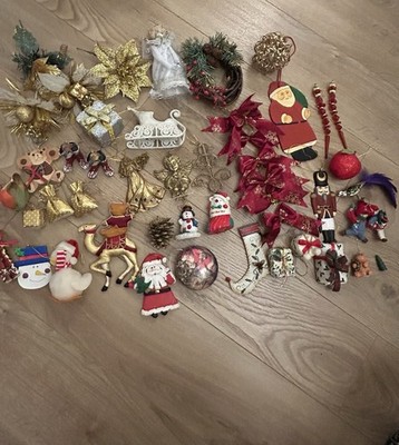 Vintage Bundle Of Christmas Decorations | eBay UK