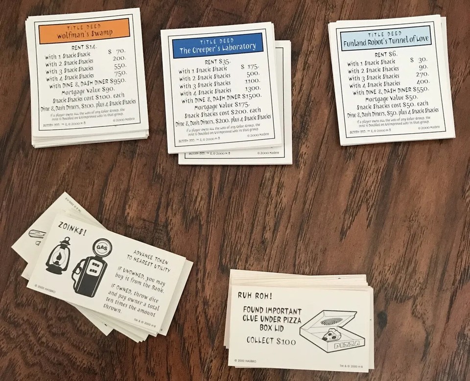 Scooby-Doo Fright Fest Replacement Parts Ruh Roh! Cards Zoinks! Cards ...