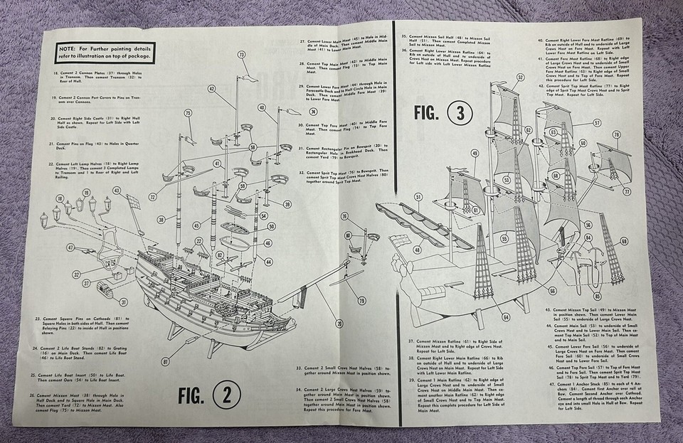 1967 PYRO Model Kit GOUDA Ship Dutch MAN-O-WAR B212-400 Unassembled ...