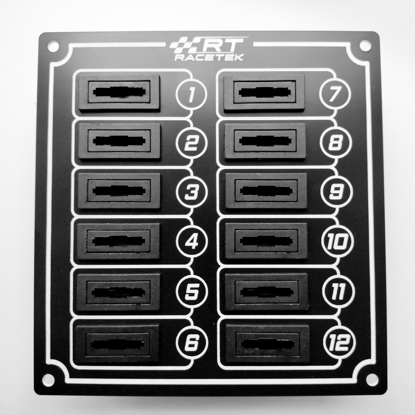 Race Car Fuse Panel Holder Box Rally Kit Boat HGV 12V 24V RACETEK NEW ...