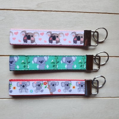 Kawaii koala key fob, wild animal in forest wristlet car lanyard | eBay