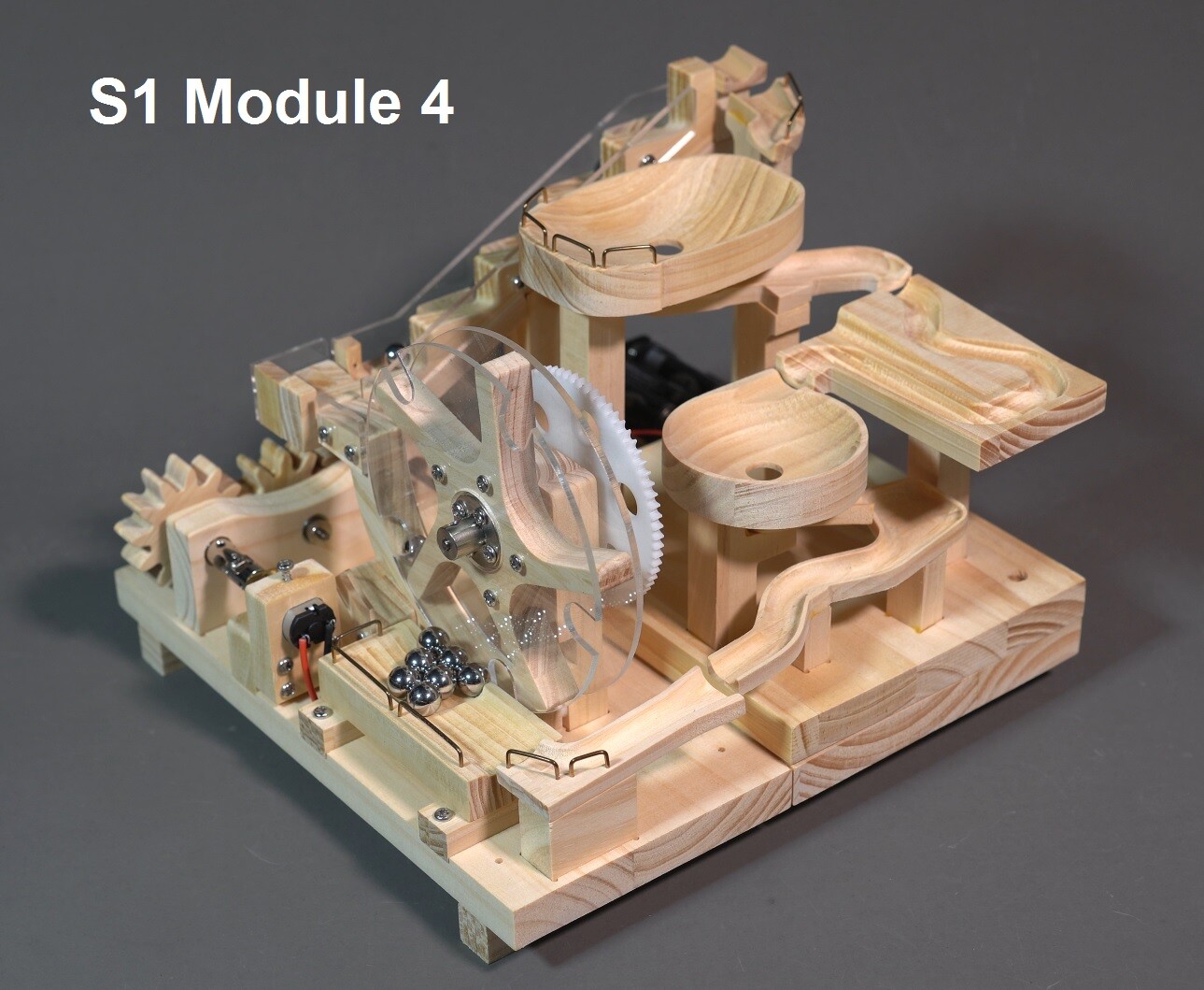 Kinetic Art Rolling Ball Sculpture Marble Machine S1 Stair Mechanism | eBay