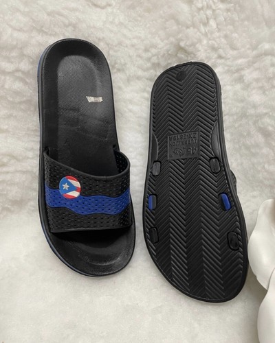 PUERTO RICO SANDALS SMALL FLAG BLUE MENS | eBay